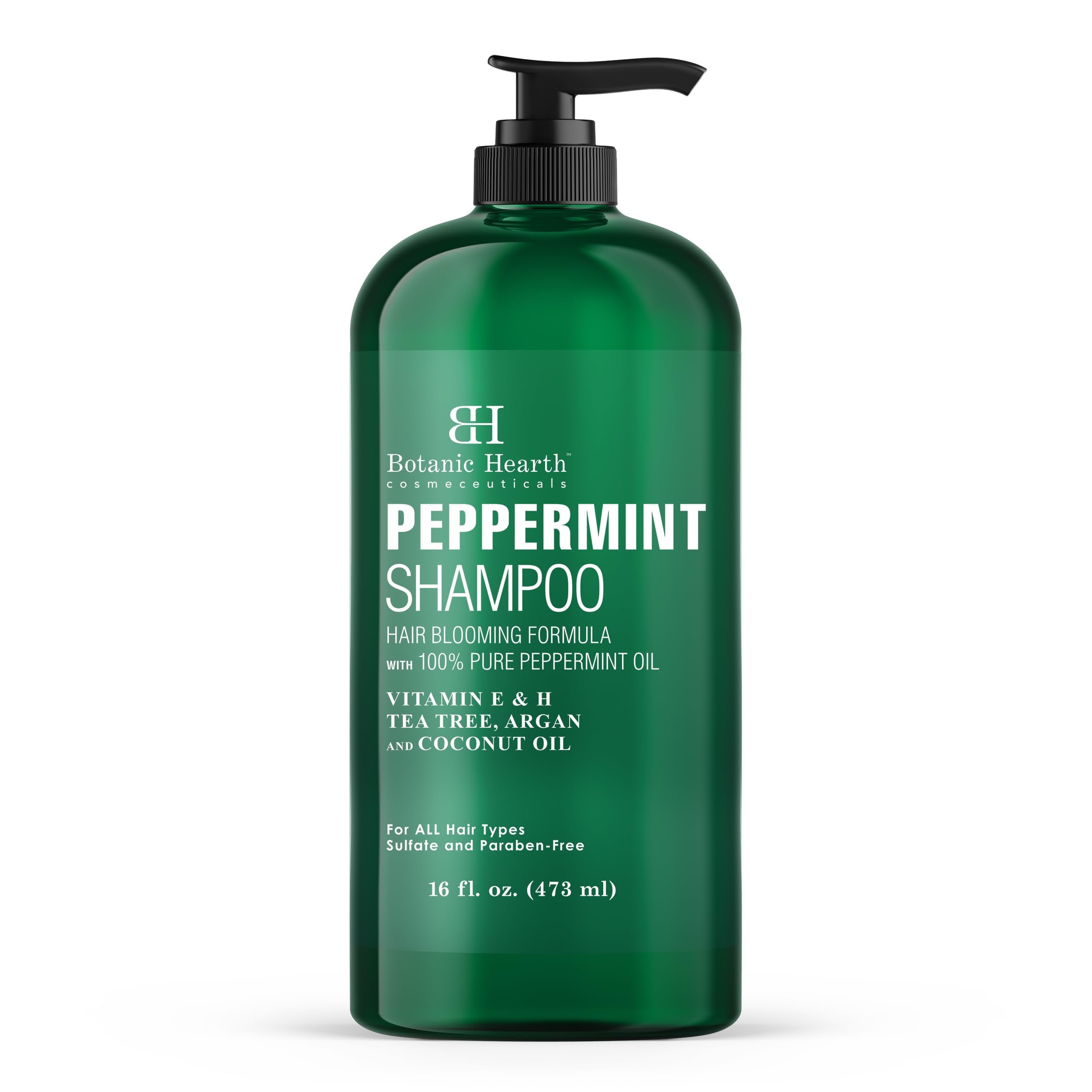 Botanic Hearth Peppermint Oil Shampoo, Hair Thickening Formula with ...