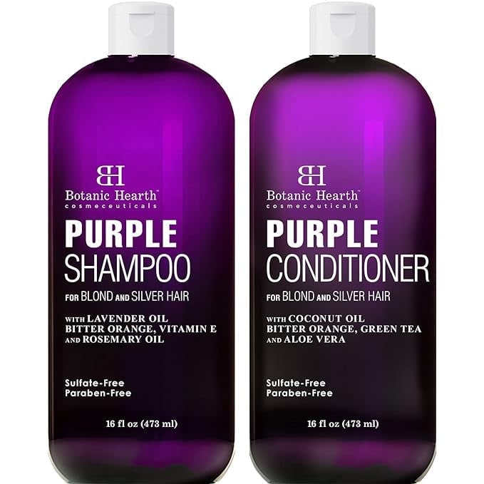 Botanic Hearth Purple Shampoo And Conditioner Set For Blonde Color