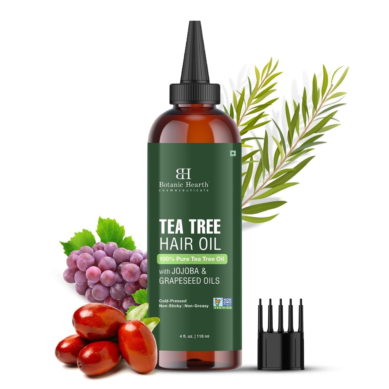 Botanic Hearth Tea Tree Oil for Hair (4 fl oz) | With Jojoba ...