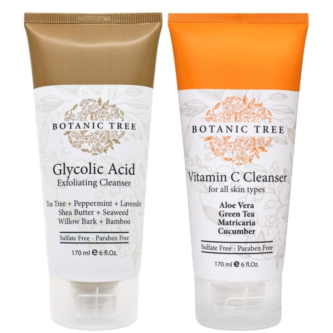 Botanic Tree Double Face Wash Kit - Gentle Facial Cleanser Set of ...