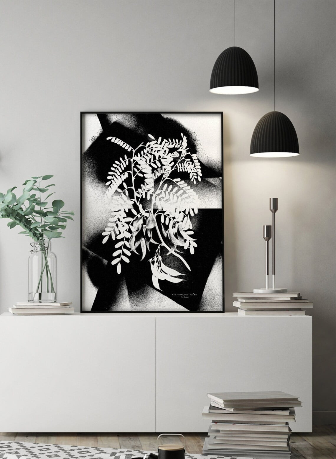 Botanical 8 Floral Spray Print, Botanical Street Art Print, Abstract ...