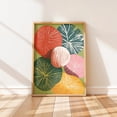 Botanical Abstract Organic Shapes Mid Century Decor Unframed Paper ...