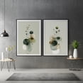 Botanical Abstract Prints Sage Green Beige Gallery Wall Art Set 2 ...