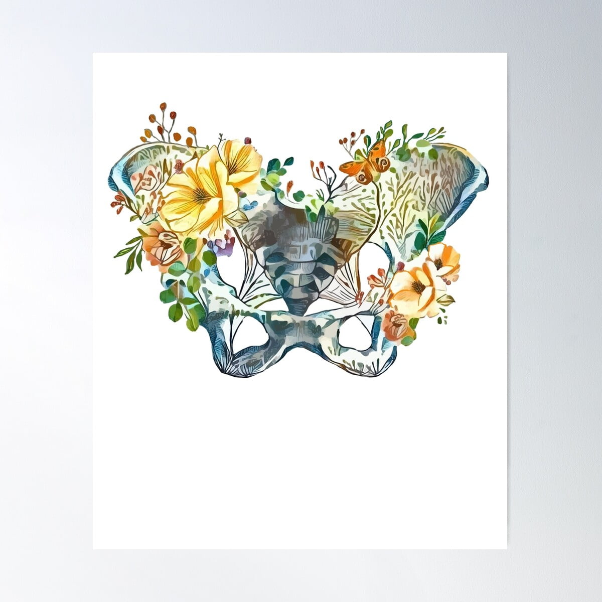 Botanical Anatomy Pelvis Feminism, Anatomy, Anatomical Art, Female ...