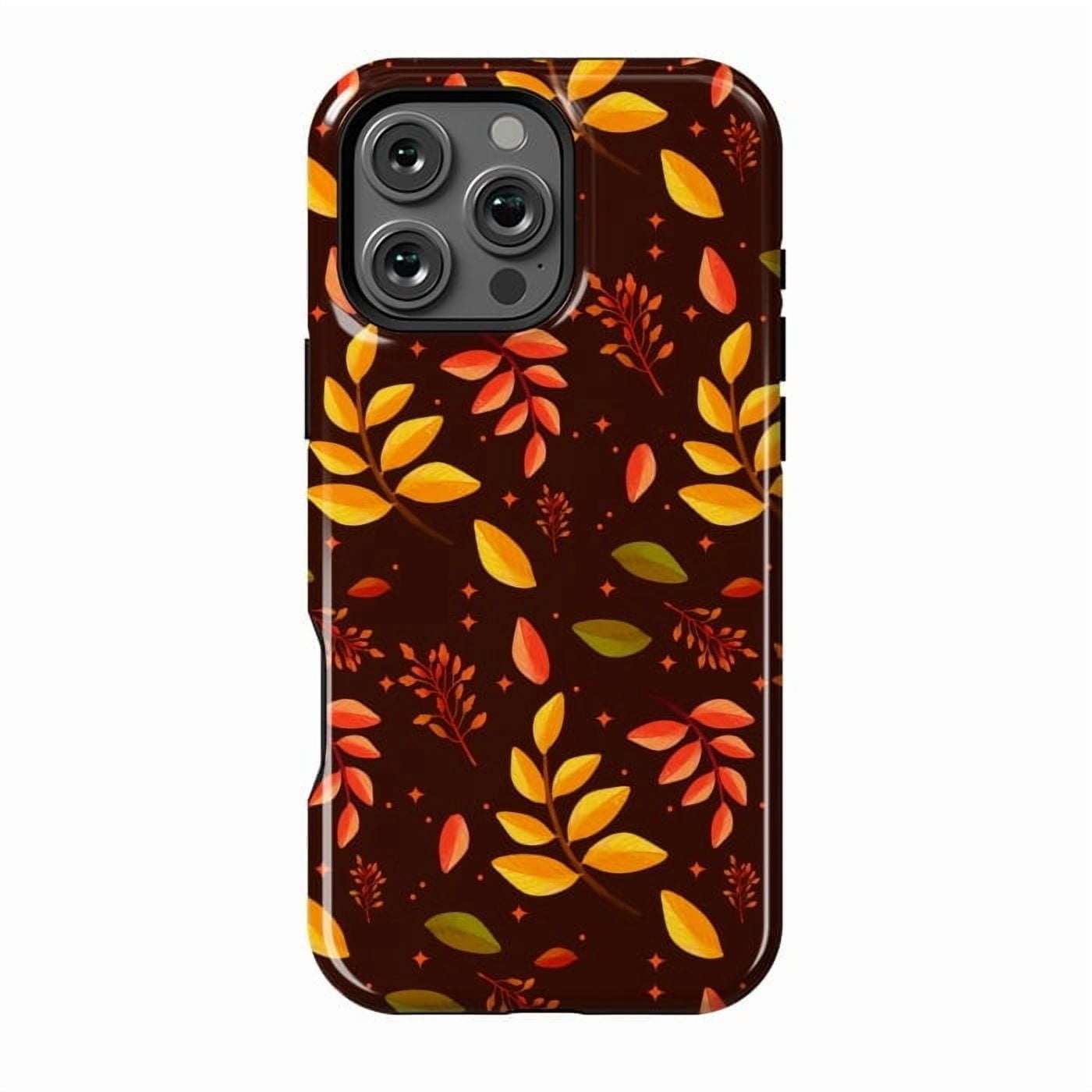 Botanical Autumn Leaf Pattern Phone Case for iPhone 11 12 13 14 15 16 Pro Max - Walmart.com