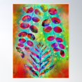 Botanical Autumn Leaves Poster Wall Art Modern Wall Decor Wall Art Home ...