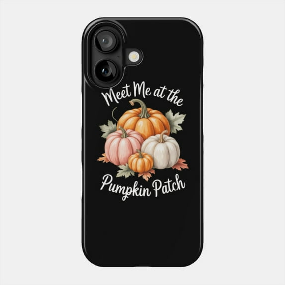 Botanical Autumn Meet Me at The Pumpkin Patch Case for iPhone 11,12,13 ...
