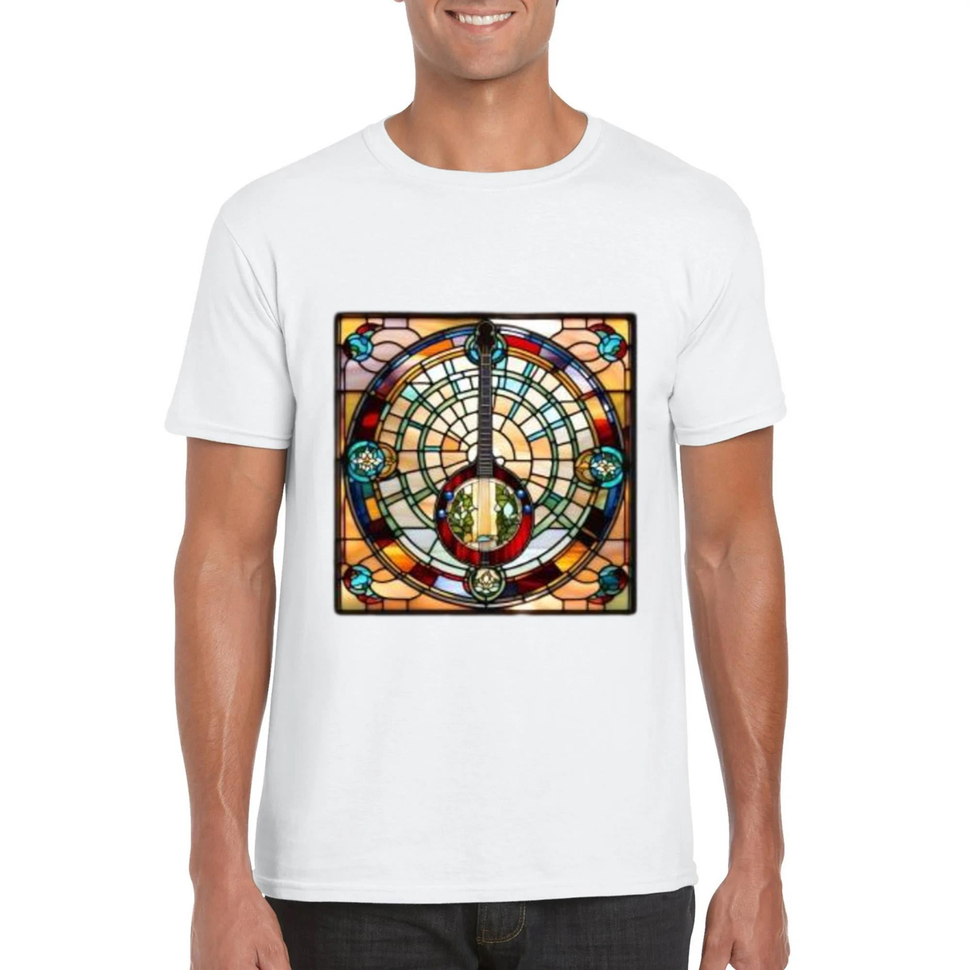 Botanical Banjo Floral Music Instrument Nature Stringed T-Shirt, for ...
