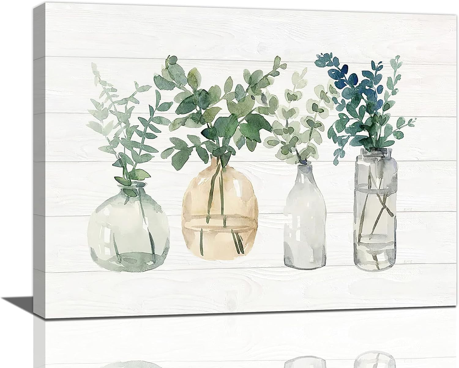 Botanical Bathroom Wall Art Plant Pictures Wall Decor Bottles And ...