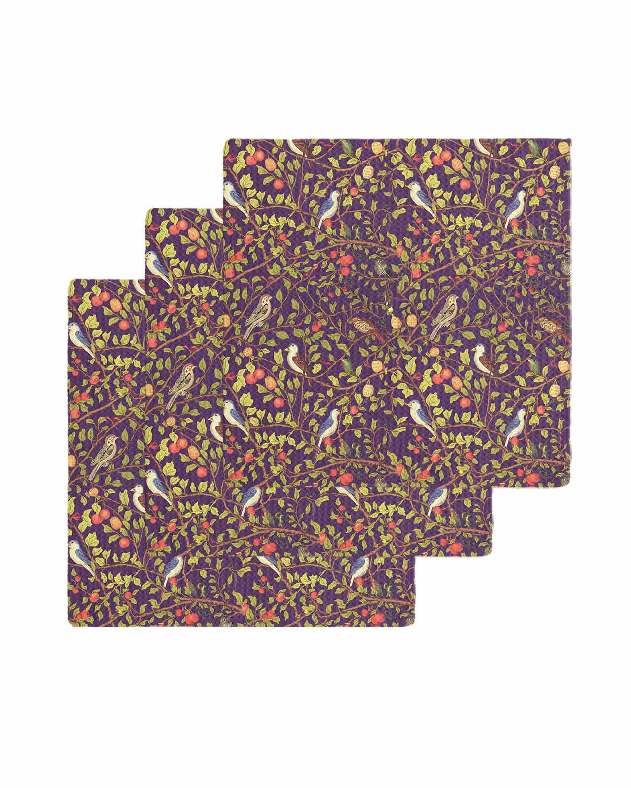 Botanical Birds Kitchen Dish Towels for Drying Dishes Set of 3, Art ...