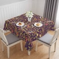 Botanical Birds Table Cloth Waterproof Tablecloths, Art Abstract Leaves ...