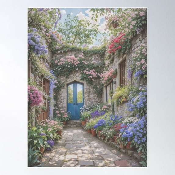 Botanical Bliss C Poster Wall Art Modern Wall Decor For Living Room ...