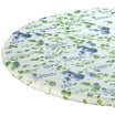 Elasticized Table Pad 48" x 66" Oval, Heavy Duty Thick Vinyl Tablecloth ...