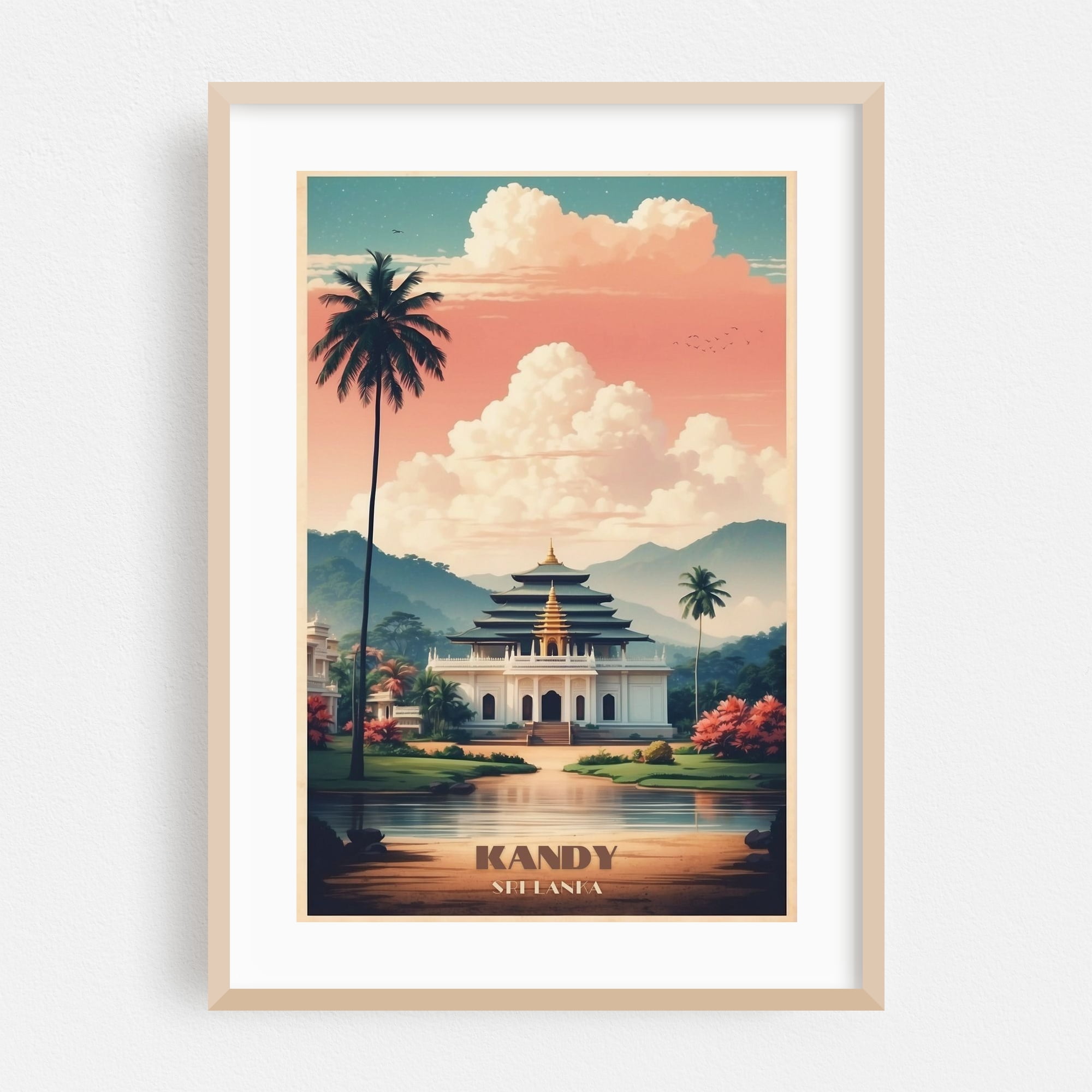 Botanical Bliss: Vintage Travel Art of Kandy Botanical Gardens - Kandy ...