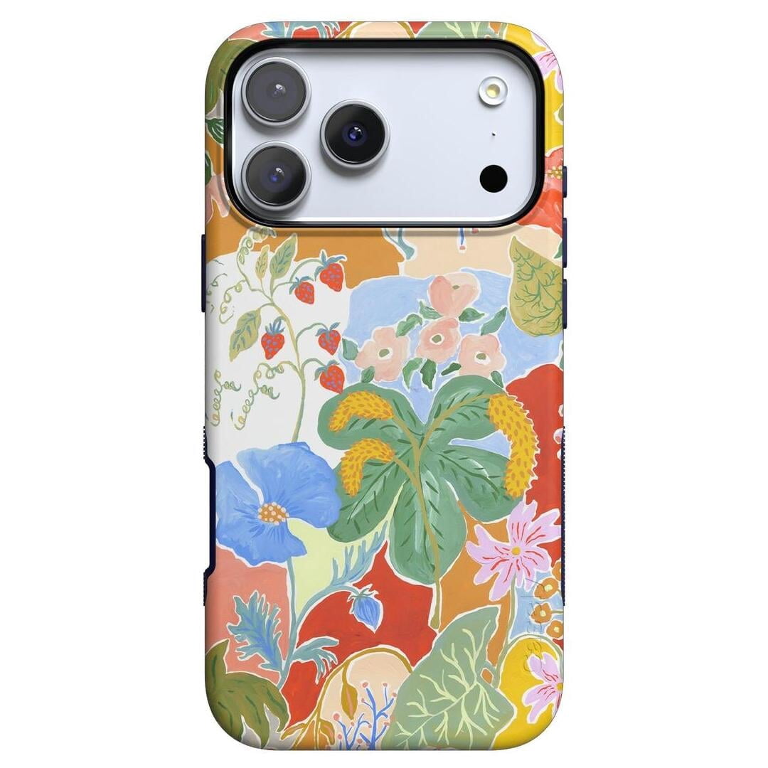 Botanical Blooms Floral Patchwork Phone Case 17 16 15 14 13 12 11 Pro ...