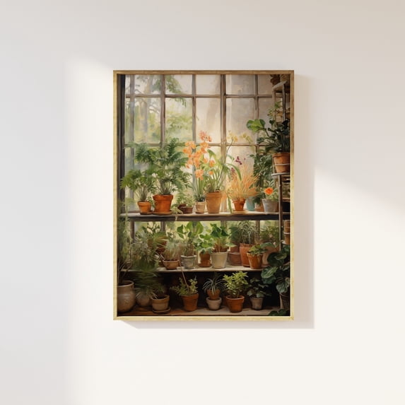 Botanical Bohemian Interior Art Print Houseplants Nature Indoors Earthy ...
