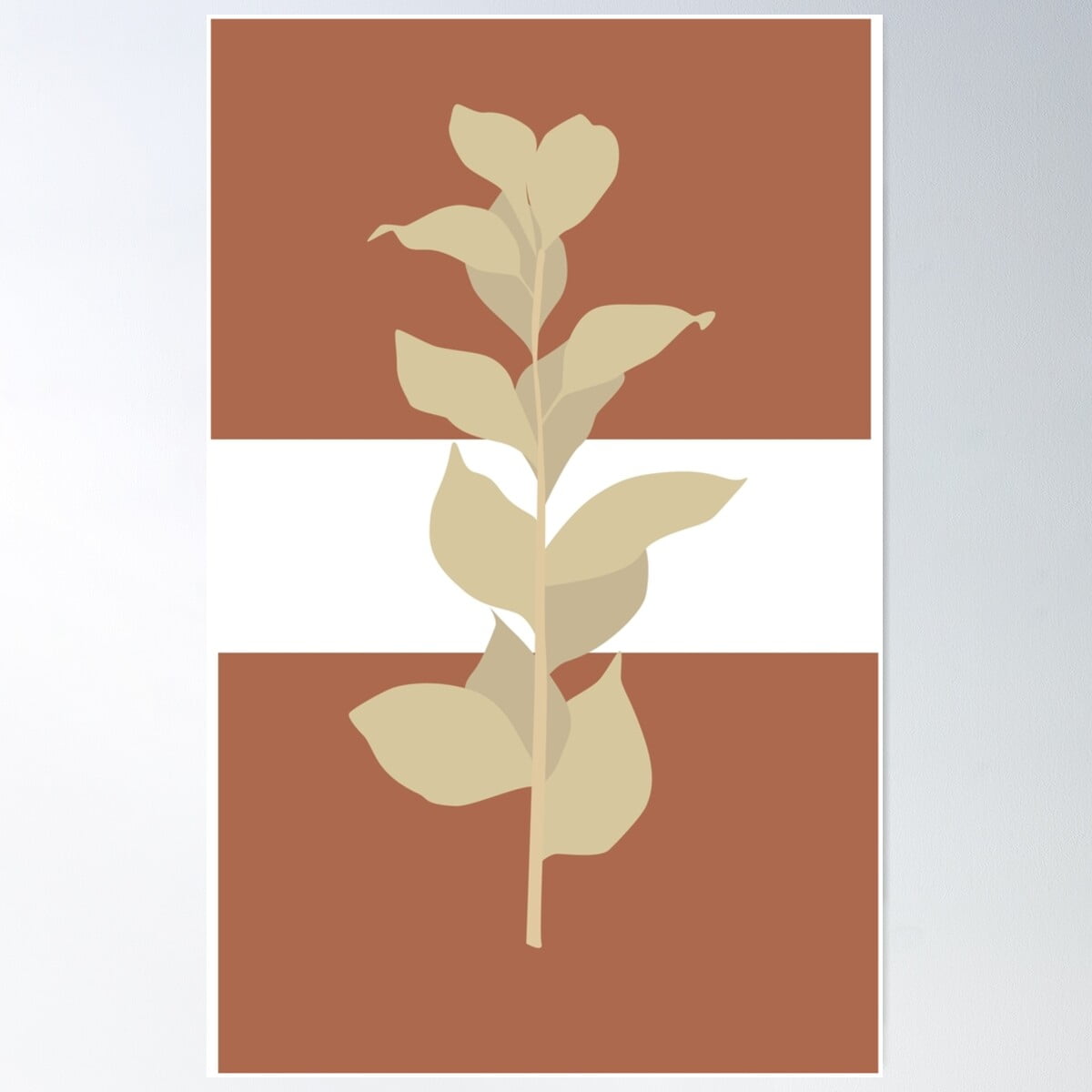 Botanical Boho Flower Poster Wall Art Modern Wall Decor For Living Room ...