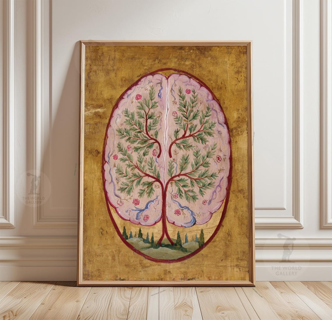Botanical Brain Vintage Anatomy Tree of Life Wall Art Medical Decor ...