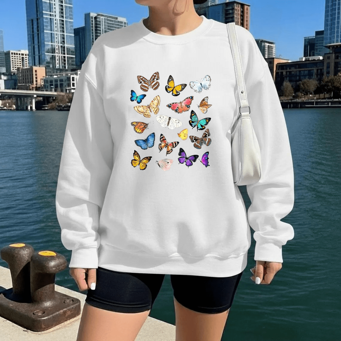 Botanical Butterfly Collection Nature Lover Entomology Sweatshirt, for ...