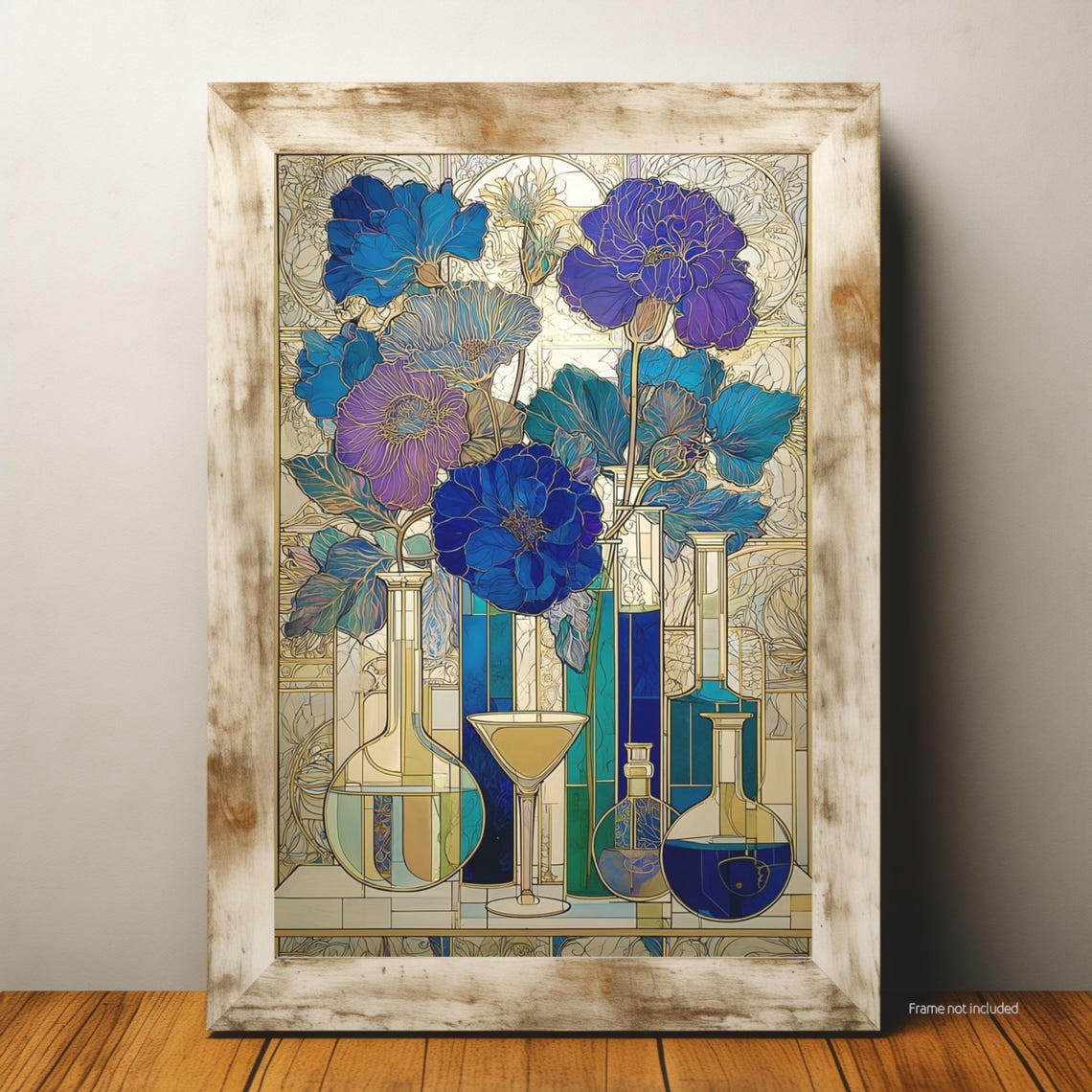 Botanical Chemistry Lab Wall Art Print, Unframed Paper Poster 24x36in ...