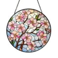 Botanical Cherry Flower Glass Style Window Art1701 - Walmart.com