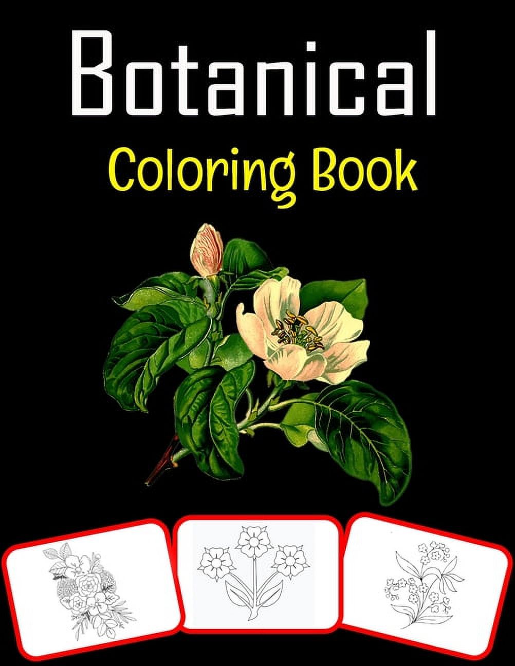 Botanical Coloring book: Botanical pictures, coloring and learning book ...