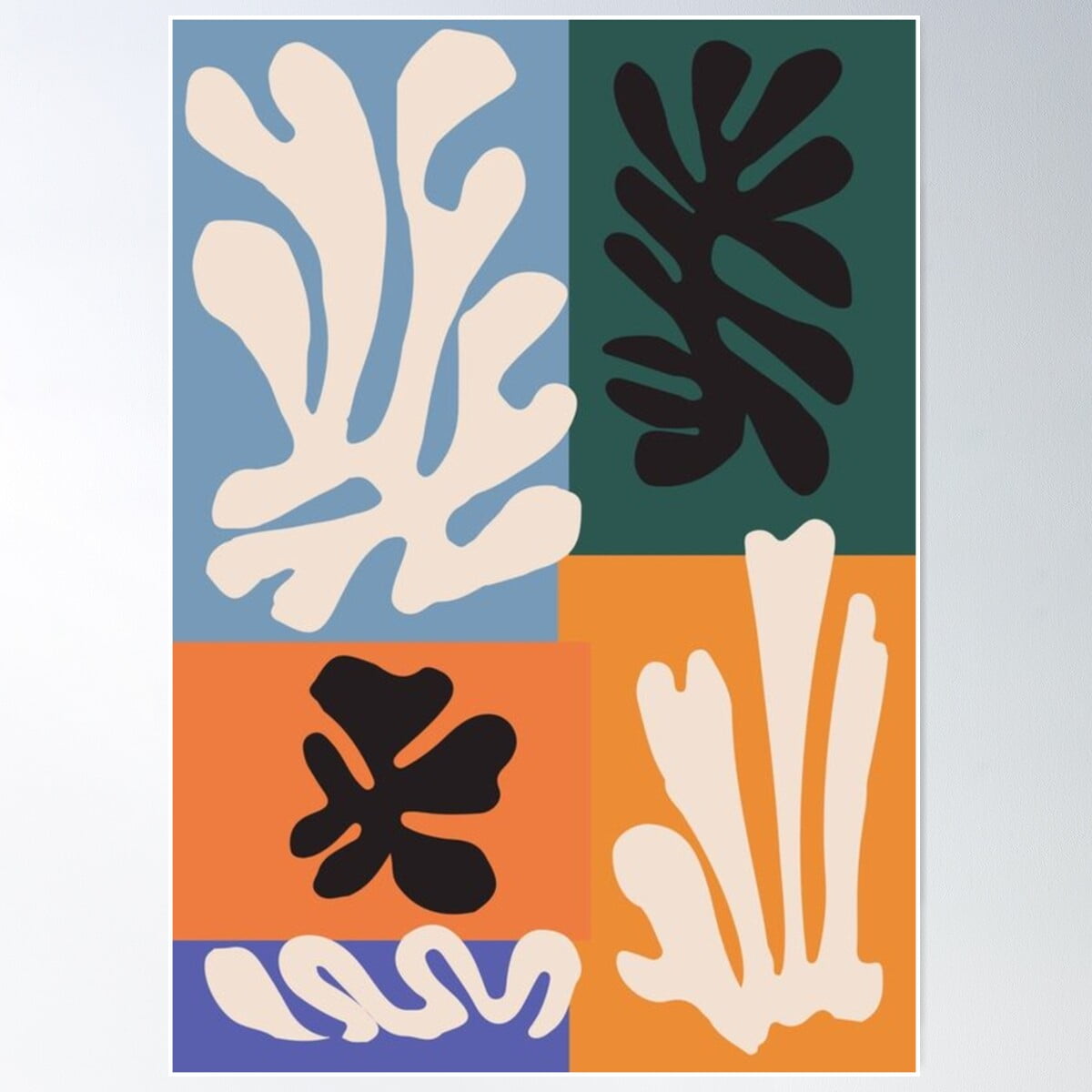 Botanical Cutouts Of Henri Matisse Poster Wall Art, Modern Wall Decor ...