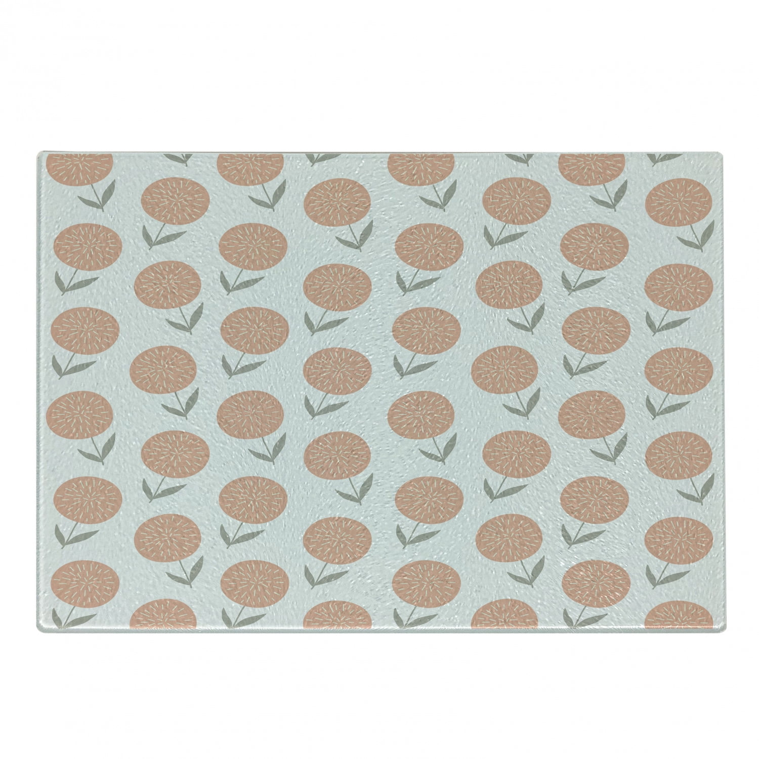Botanical Cutting Board, Pattern with Hand Drawn Style Floral Elements ...
