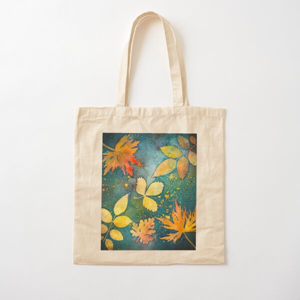 Botanical Cyanotype, Cyanotype, Monotype, Watercolor, Autumn Leaves ...