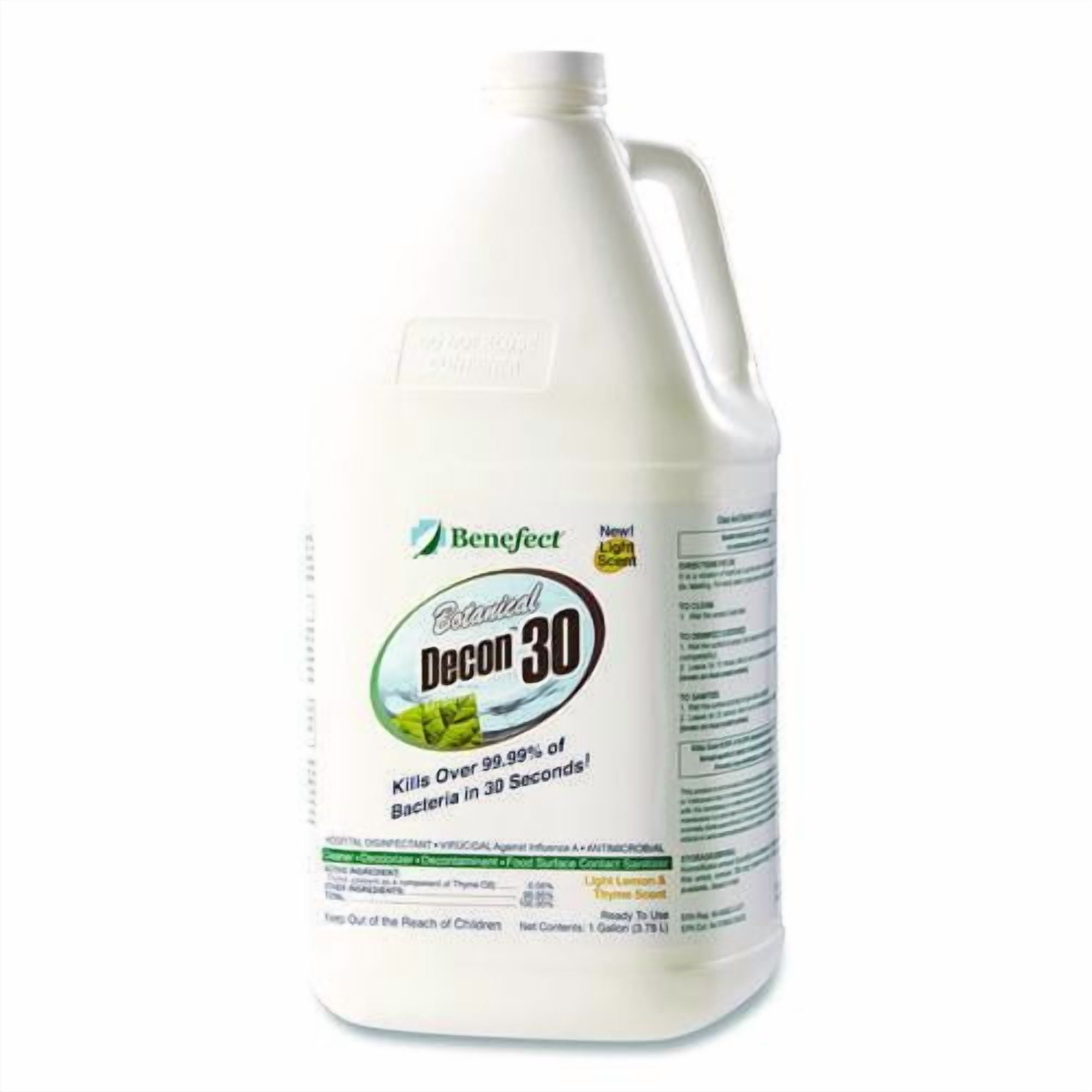 Botanical Decon 30 Disinfectant Cleaner, Light Lemon and Thyme Scent, 1 ...