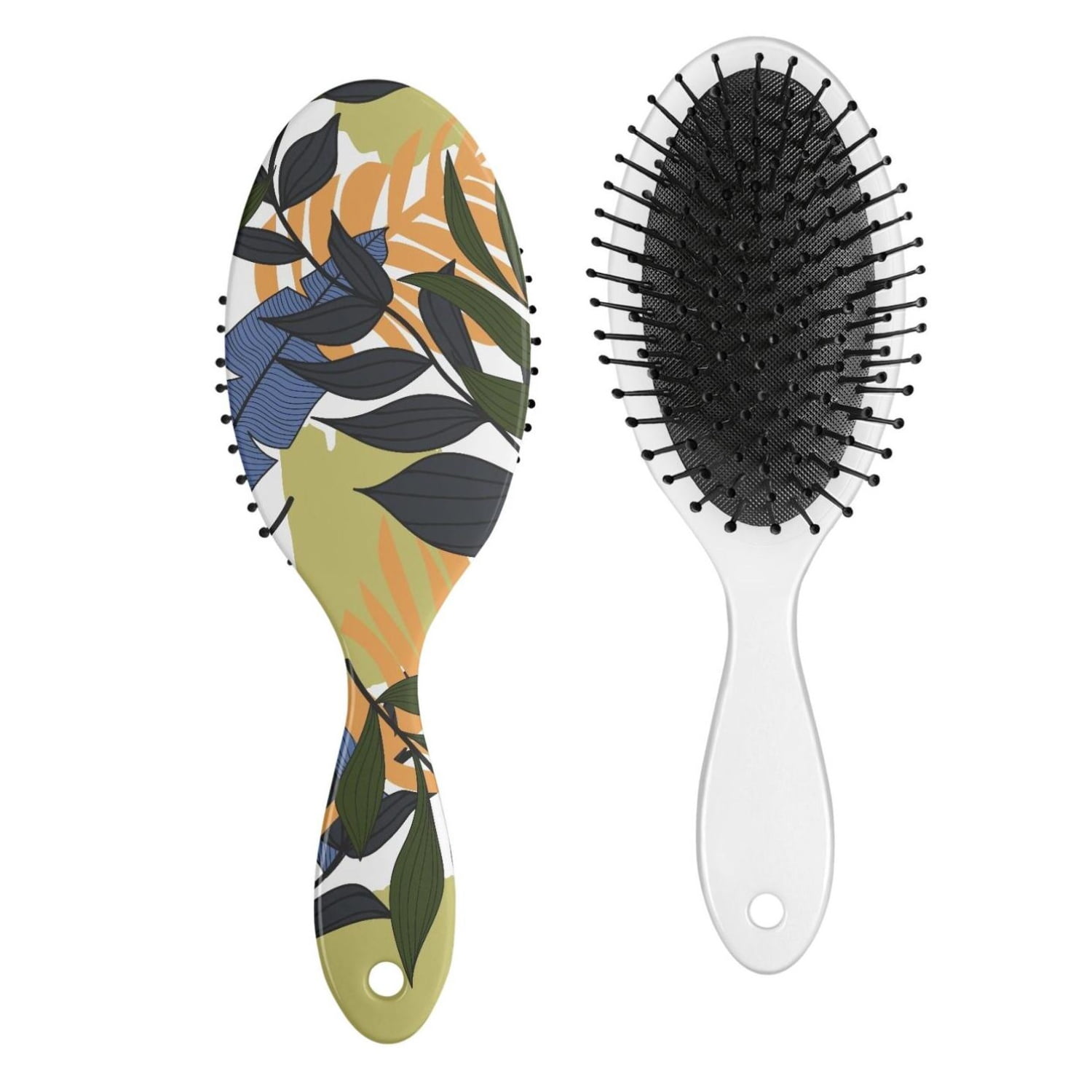Botanical Detangler Hair Brush, Palm Inspired Soft Paddle Brush with ...