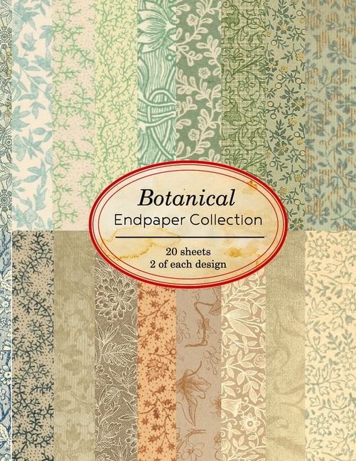 Vintage Papers for Collage and Paper Crafting: Botanical Endpaper ...