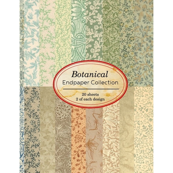 Vintage Papers for Collage and Paper Crafting: Botanical Endpaper ...