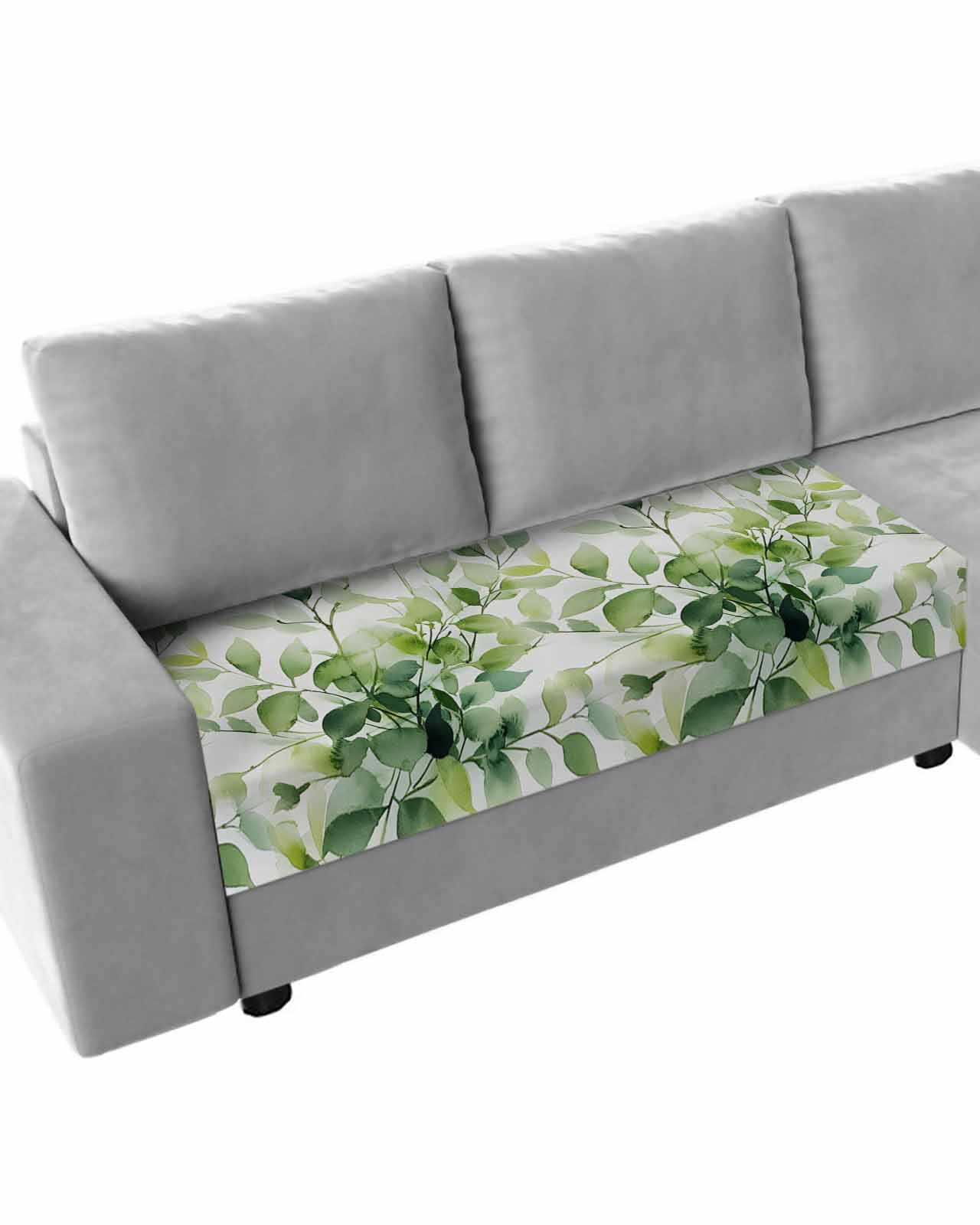 Botanical Eucalyptus Sofa Couch Cushion Covers Washable, Removable ...