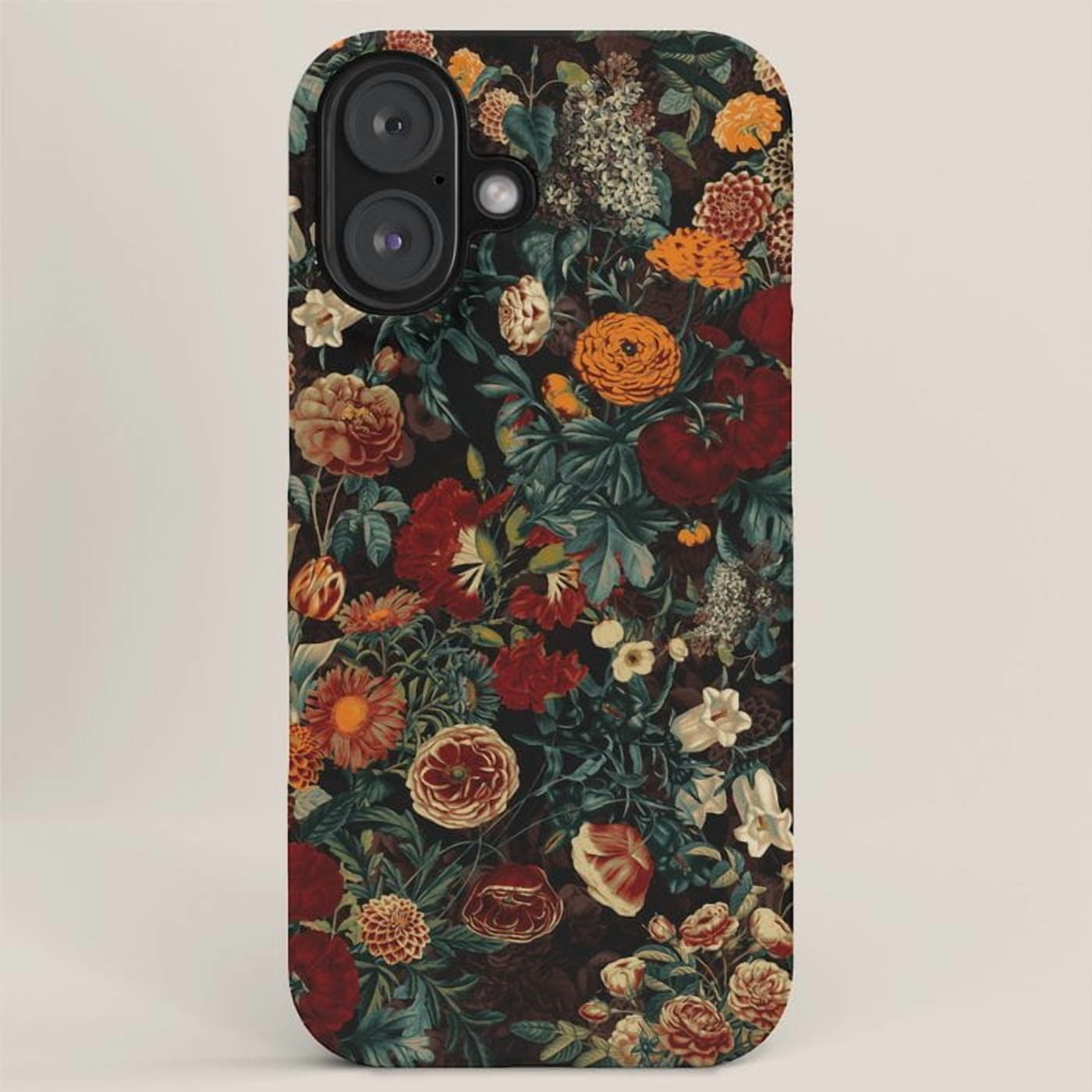 Botanical Exotic Garden Night Floral Heavy-Duty Protective Case for ...