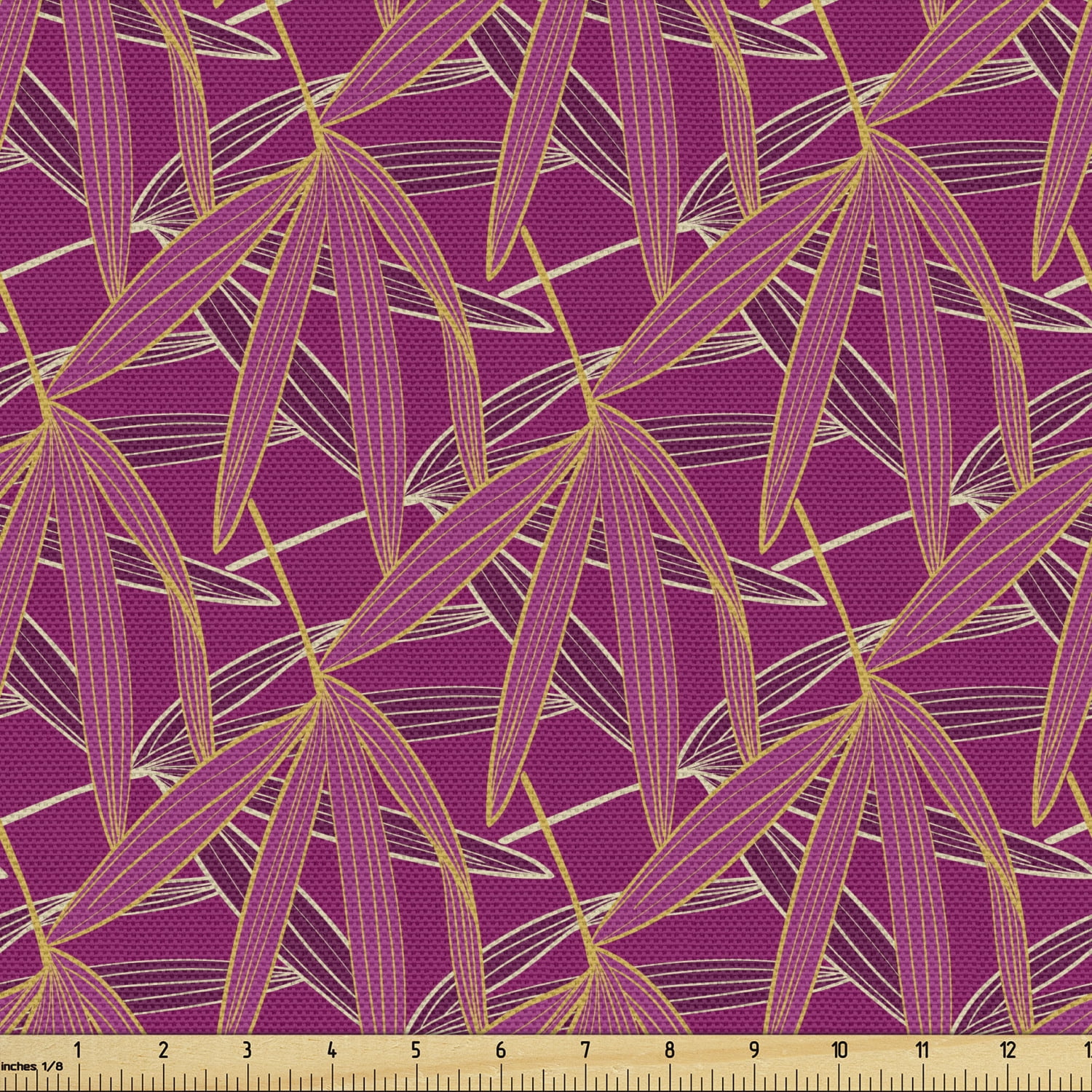 Ambesonne Botanical Fabric by the Yard Upholstery, Branches Exotic ...