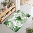 Botanical Fan Palm Leaves Rectangle Area Rug 2x3ft,Living Room Rug Non ...