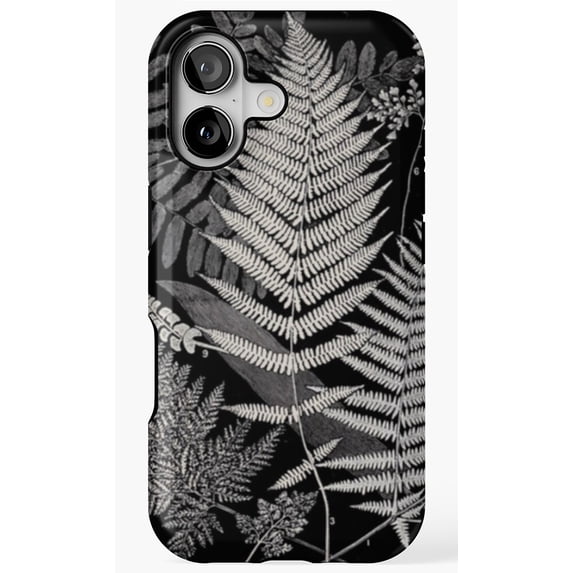 Botanical Ferns Leafy Phone Case for iPhone 11 12 13 14 15 16 17 Pro ...