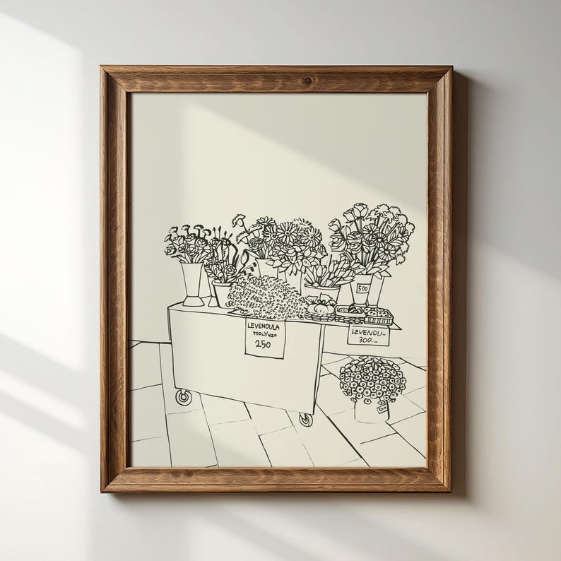 Botanical Floral Art Prints, Nature Home Decor, Rustic Wall Art, 4 ...