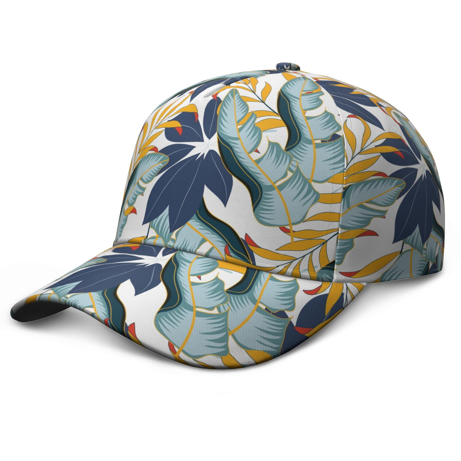 Botanical Floral Baseball Cap - Structured 6-Panel Design with Curved ...