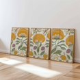 Botanical Floral Earthy Boho Home Decor Set 3 Unframed Paper Print ...