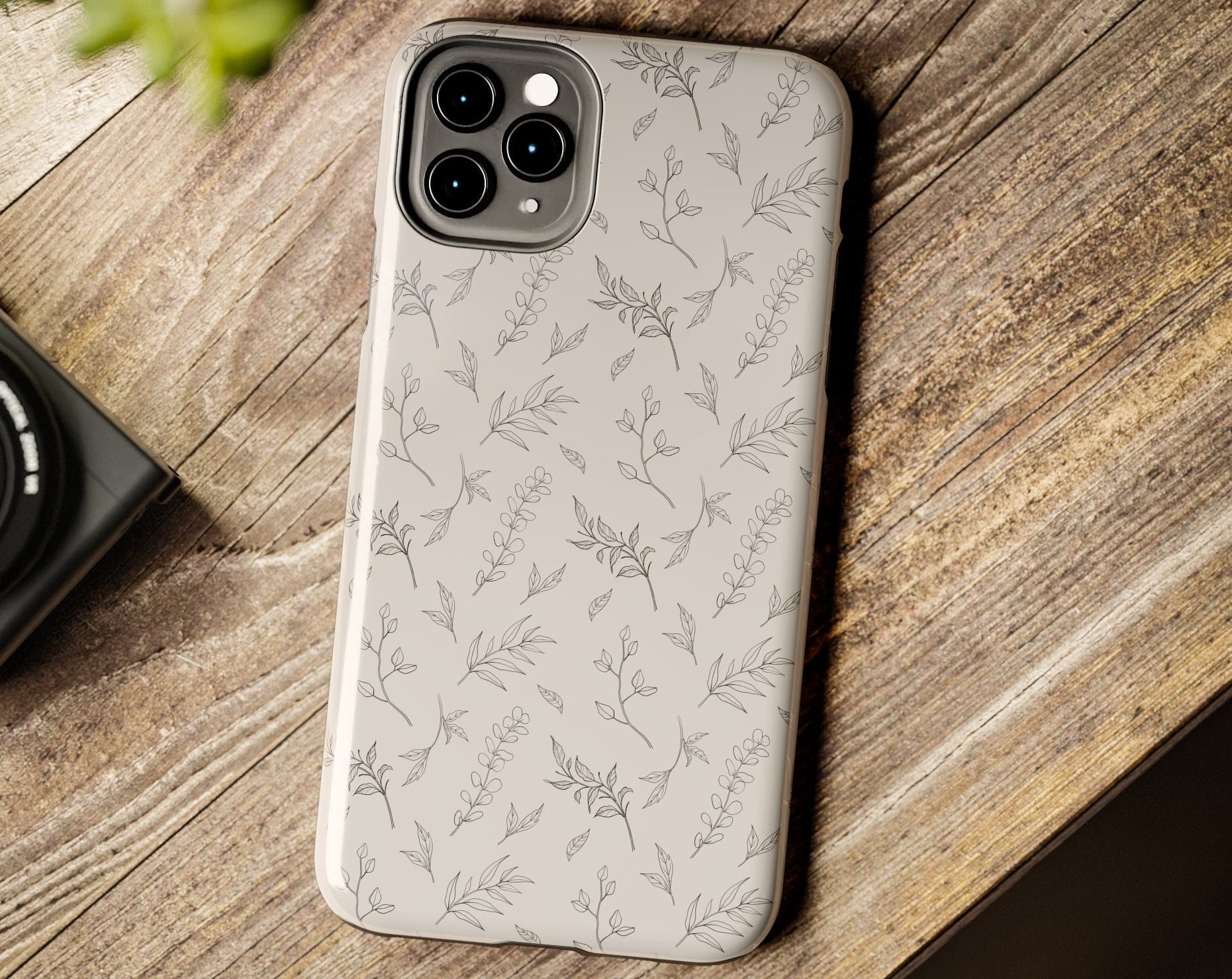 Botanical Floral Line Art Minimalist Preppy Phone Case for iPhone 17 16 ...