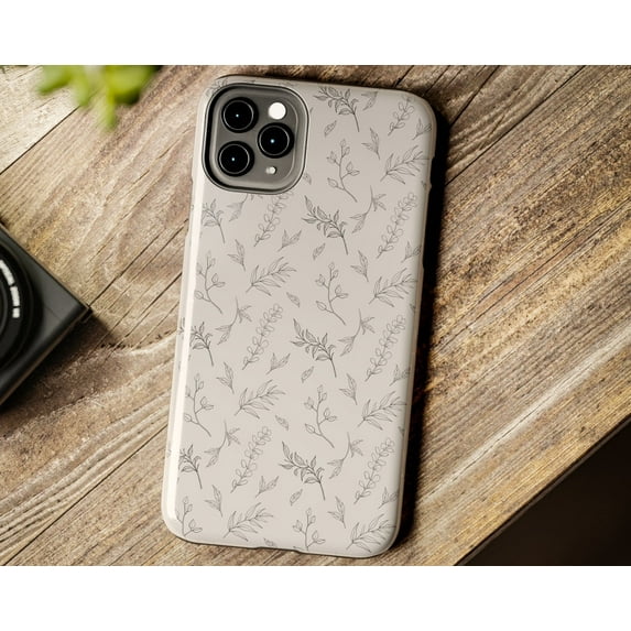 Botanical Floral Line Art Minimalist Preppy Phone Case for iPhone 17 16 ...