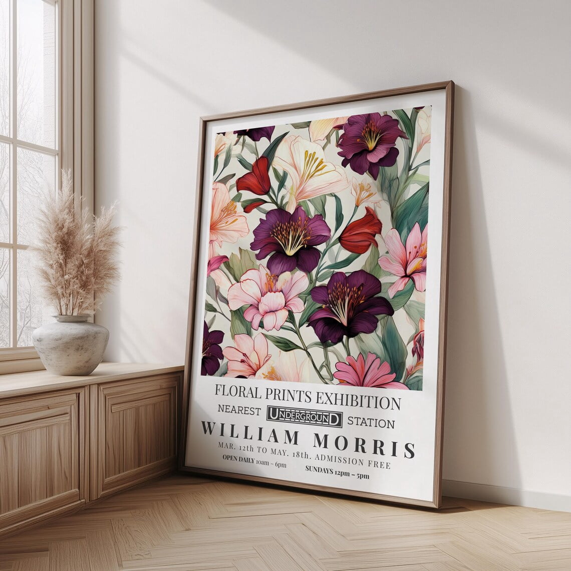Botanical Floral Poster Botanical Wall Art Vintage Victorian Flowers ...