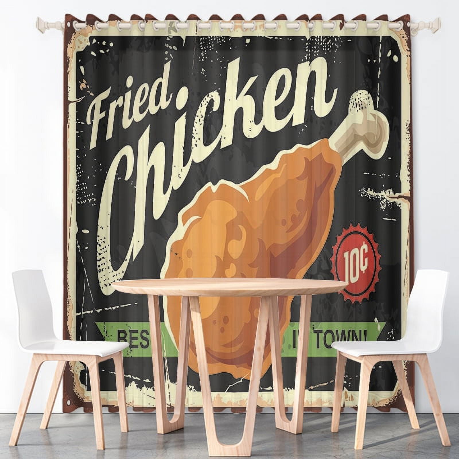 Botanical Floral Rose Door Curtains Polyester Privacy Closet Curtain ...