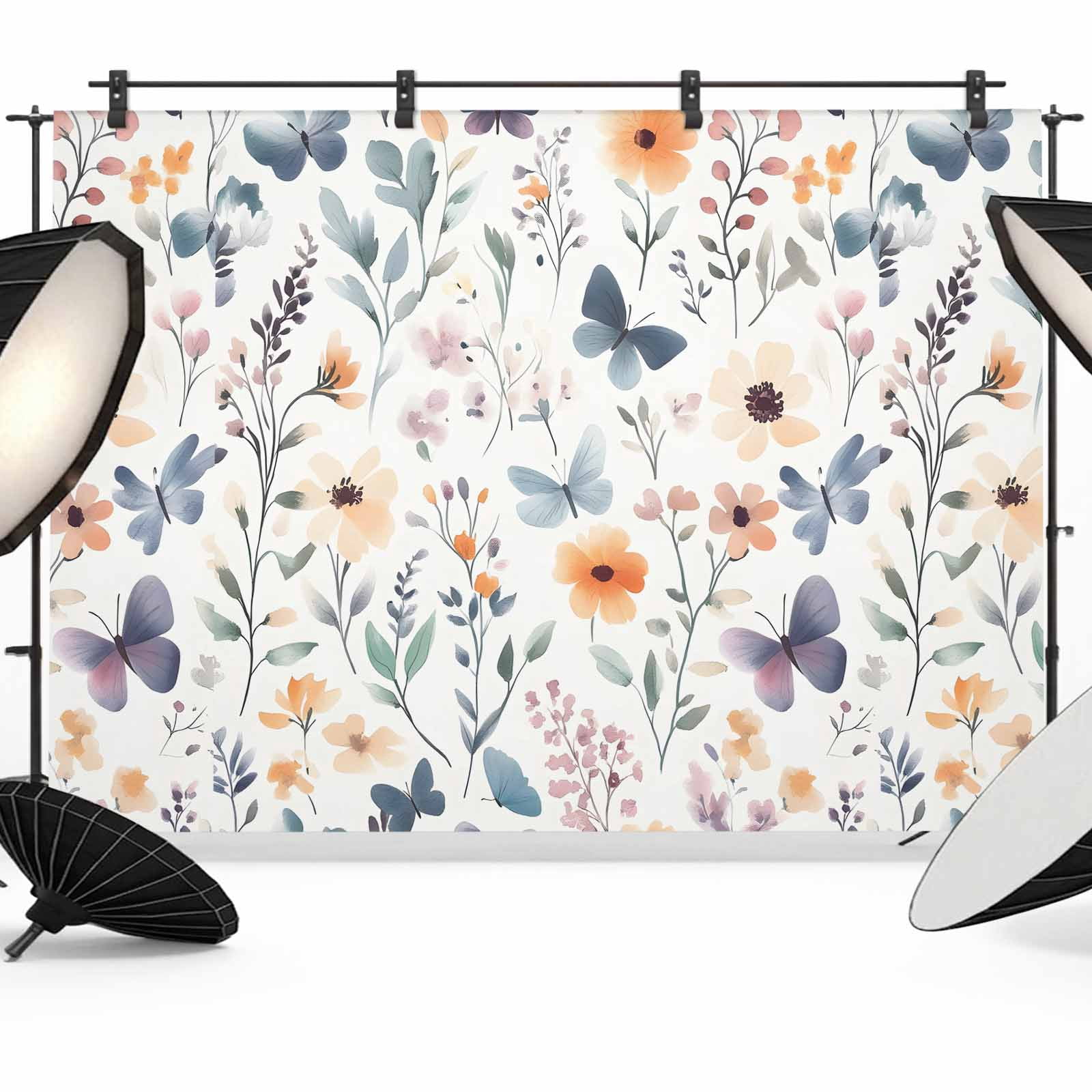 Botanical Flower Backdrop for Photoshoot,Photography Photo Studio ...