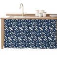 Botanical Flower Cabinet Curtains 32"W x 55"L,Dustproof Sink Skirt ...
