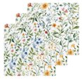Botanical Flower Kitchen Dish Towels for Drying Dishes Set of 3, Plant ...