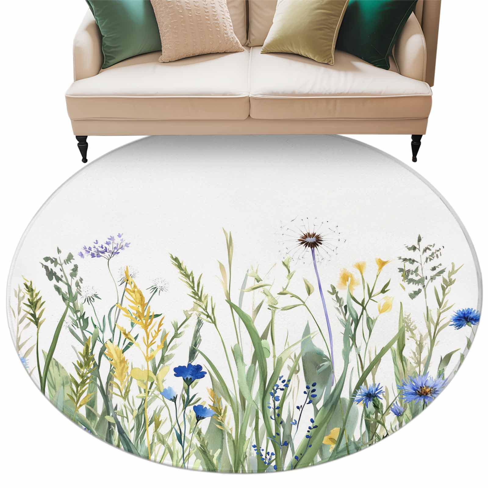 Botanical Flower Large Area Rugs for Bedroom Living Room, Soft Non Slip ...
