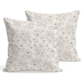 Botanical Flowers Throw Pillow Covers 18 x 18 Inch Pillow Covers Set of ...